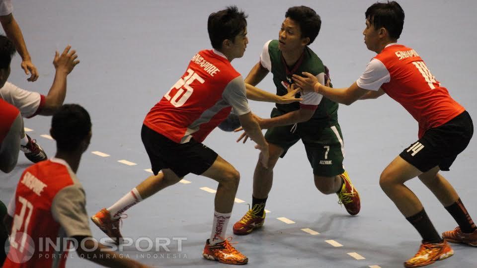 (GALERI FOTO) Indonesia Kalahkan Singapura di International Handball ...