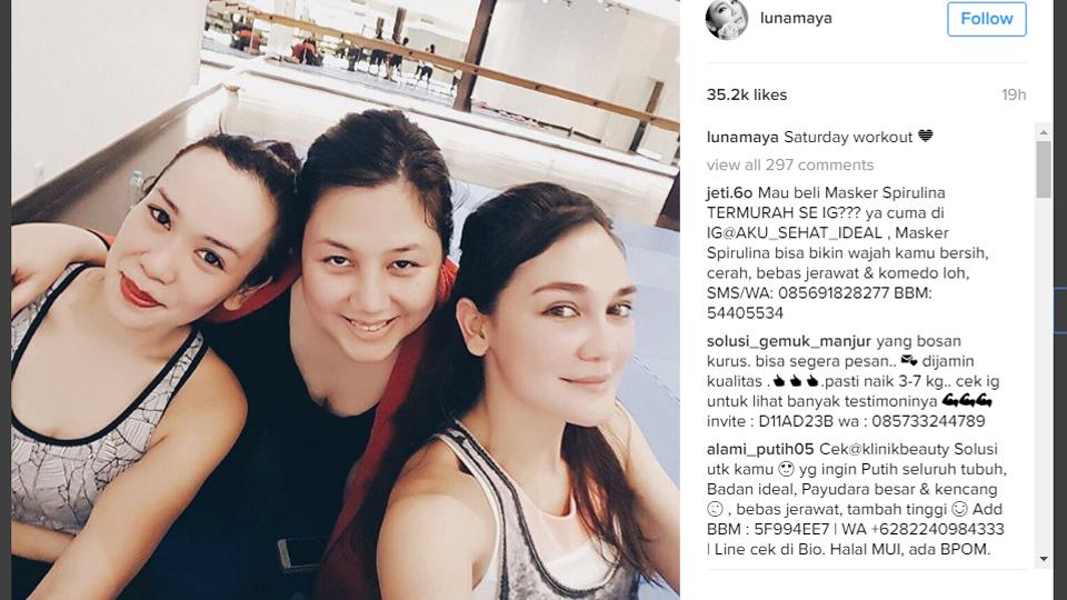 Foto Intip Keseksian Luna Maya Saat Olahraga Dengan Baju Ketat Indosport