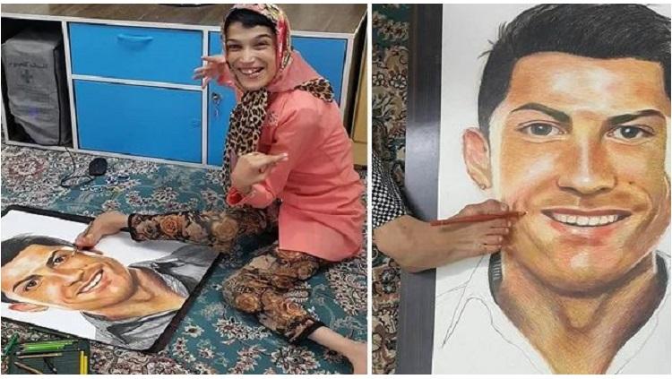 Fatemeh Hamami, Muslimah Tuna Daksa Berbakat Fans Berat Ronaldo - INDOSPORT