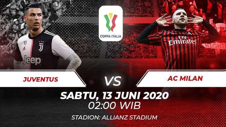 Link Live Streaming Pertandingan Coppa Italia: Juventus vs AC Milan - INDOSPORT