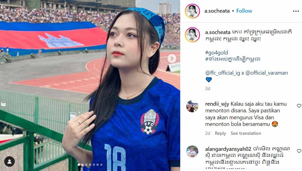 Pakai Jersey Kamboja, Influencer hingga Ratu Kecantikan Mejeng di SEA Games - INDOSPORT