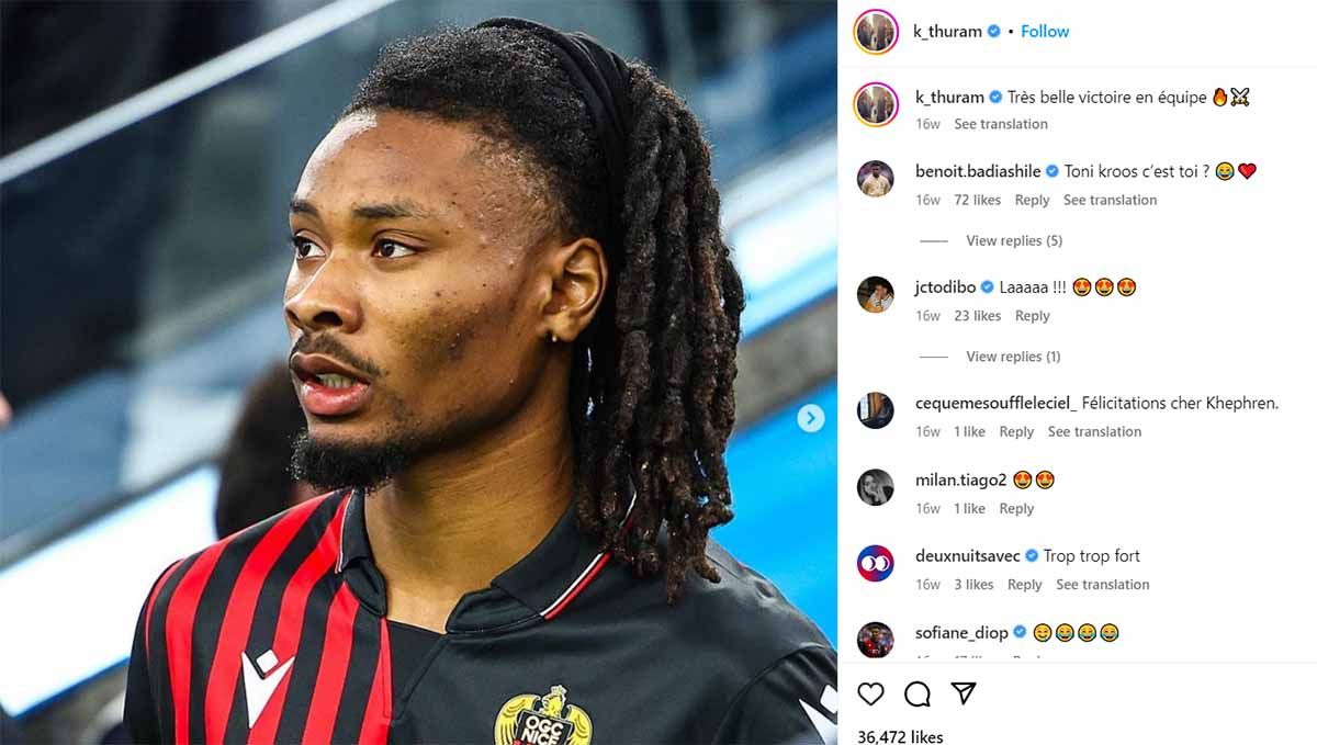 Menghilang dari Promosi Jersey Baru Nice, Khephren Thuram Gabung ...